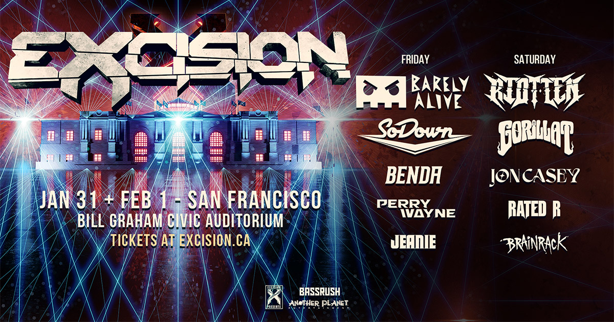 Excision @ Bill Graham Civic Auditorium, San Francisco 1/31-2/1/2025
